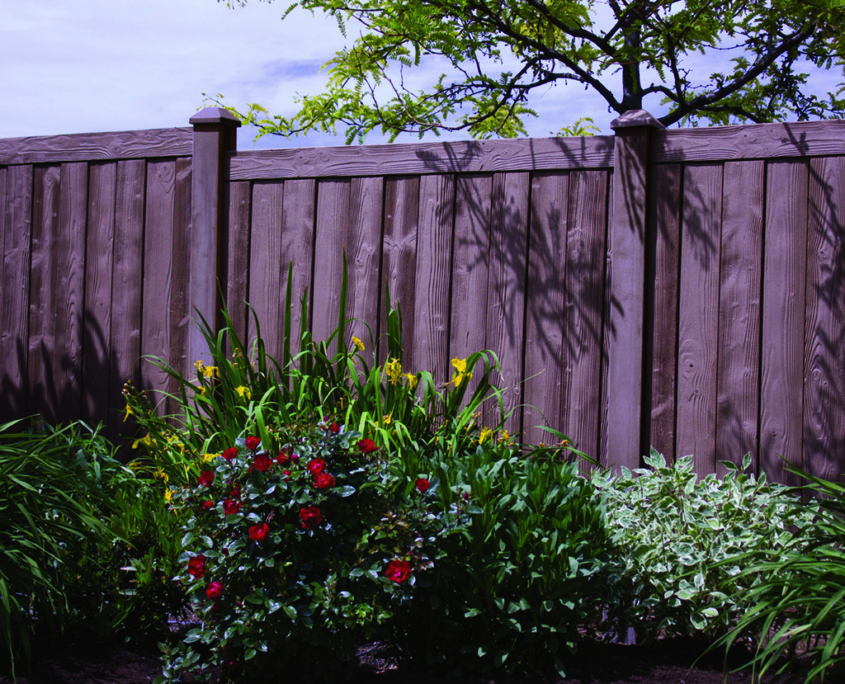Bufftech Molded Fence | Simtek | Simulated Stone and Wood Fencing