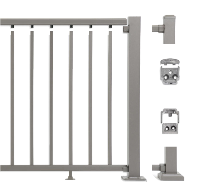 optimum railing exploded view - Fence & Deck Supply