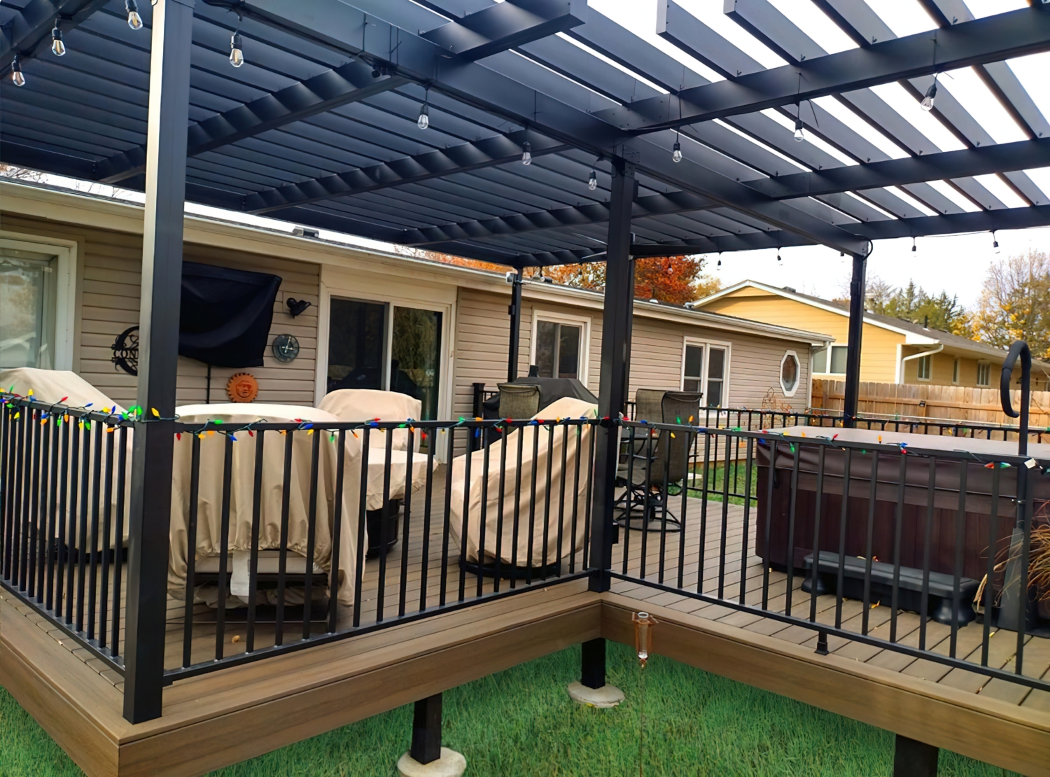 Steel Pergola | Fortress | Shade Structures | Fence & Deck Supply