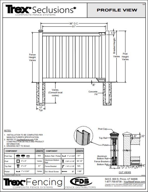 trex-seclusions-shop-drawing-example - Fence & Deck Supply